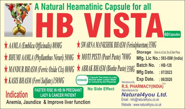 HB VISTA 60 CAPSULES – Natural4You