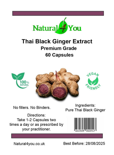 Thai Black Ginger Extract 60 capsules – Natural4You